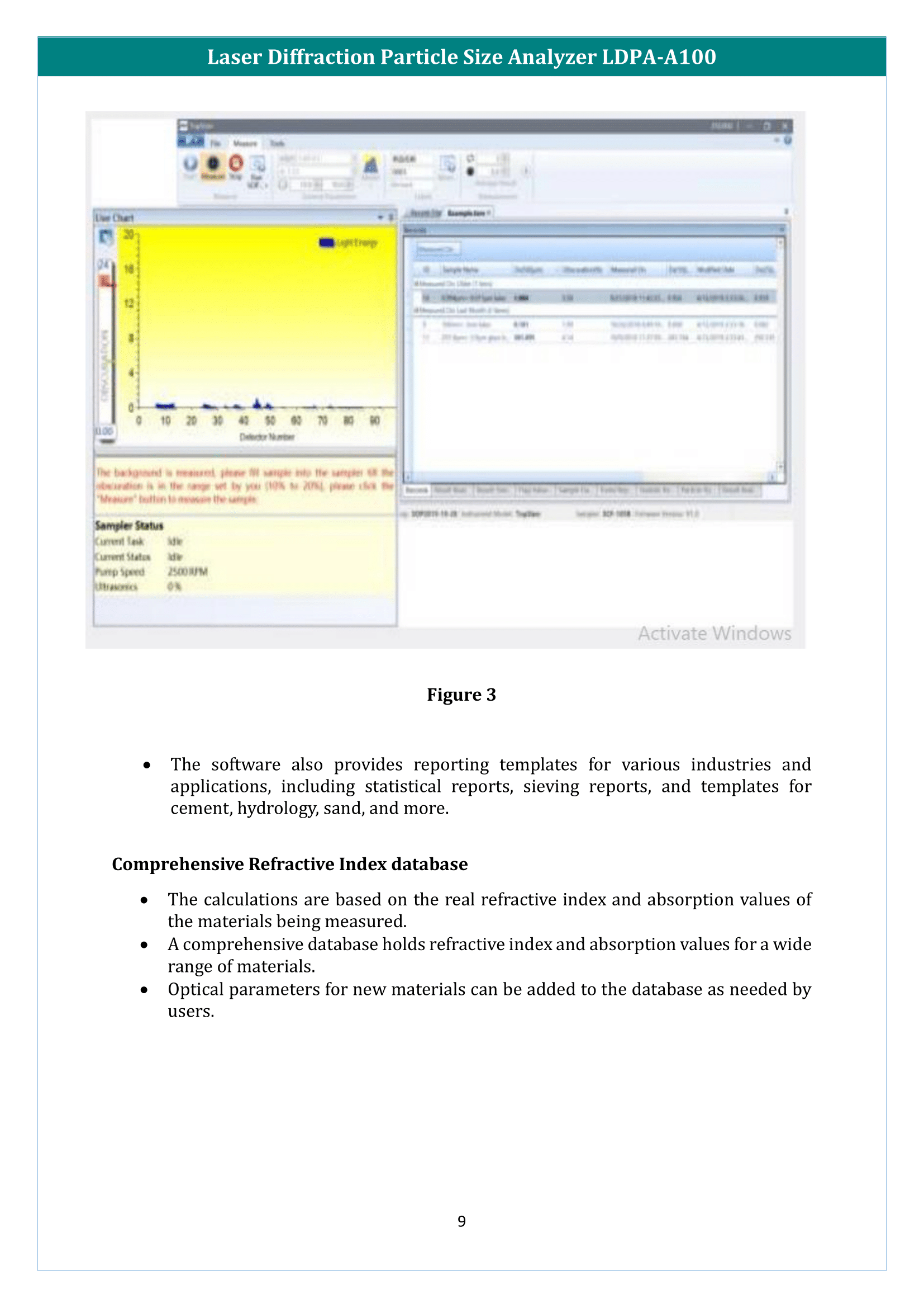 Laser Diffraction Particle Size Analyzer Ldpa A100 Manual