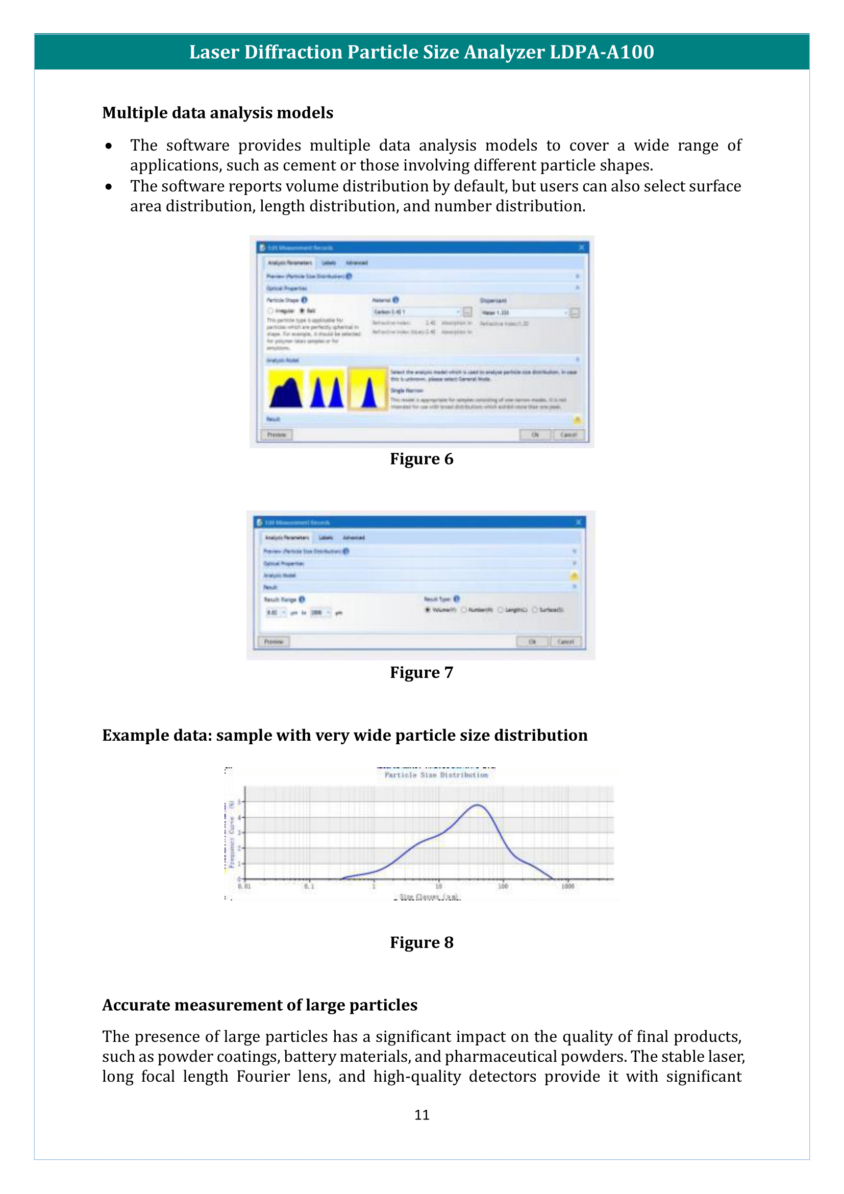 Laser Diffraction Particle Size Analyzer Ldpa A100 Manual