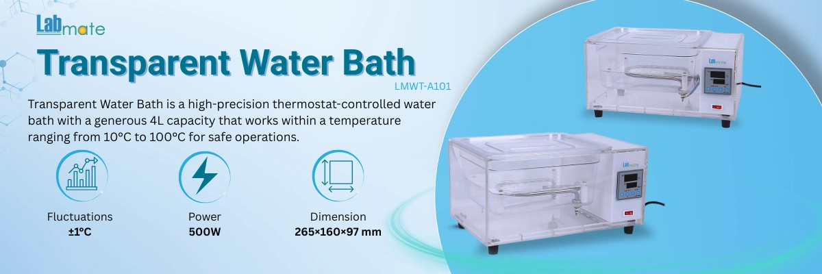 Transparent Water Bath LMWT-A101 | Water Bath Manufacturer